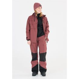 SLOPE Damen Skihose "Bandone", rot, Gr. M, unifarben, 100% Polyester, Hosen, mit wasserabweisender Membran