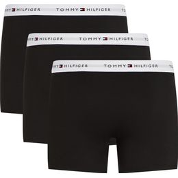 Herren Boxershorts "3P BOXER BRIEF WB", Tommy Hilfiger Underwear, Gr. XXL, schwarz, Jersey, Obermaterial: 95% Baumwolle, 5% Elasthan, Unterhosen, mit