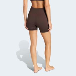 Damen Shorts "WE KNIT 4IN SH"aurora coffee, normal, gr., Gr. M, adidas Performance, Obermaterial: 74% Polyamid, 20% Polyester, 6% Elasthan, Hosen,