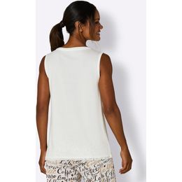 w&auml;schepur W&Auml;SCHEPUR Damen Pyjamaoberteil "Schlafanzug-Shirt", Gr. 36ecru, 50% Baumwolle, 50% Modal, unifarben, Shirts