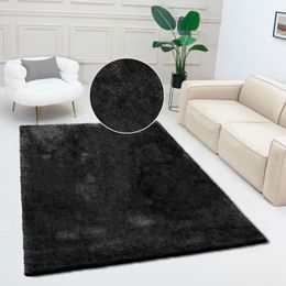 Teppich Bruno Banani, B:300cm H:30mm L:400cm, schwarz, Kunstfaser, Wohnzimmer, Teppiche, "Dana Teppich, besonders weich und kuschelig,