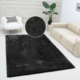 Teppich Bruno Banani, B:240cm H:30mm L:320cm, schwarz, Kunstfaser, Wohnzimmer, Teppiche, "Dana Teppich, besonders weich und kuschelig,