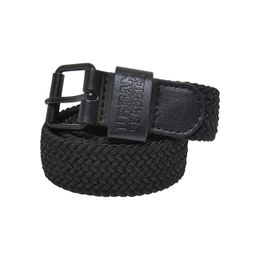 Urban Classics Damen H&uuml;ftg&uuml;rtel "Urban Classics Unisex Elastic Belt Set Kids", schwarz, Gr. L, 100% Polyester, G&uuml;rtel