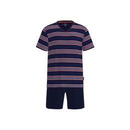 G&ouml;tzburg G&Ouml;TZBURG Herren Schlafanzug "Pyjama Shorty Klima Aktiv", Gr. L, bunt, Obermaterial: 60% Baumwolle CO. 40% Polyester PES., Homewear-Sets