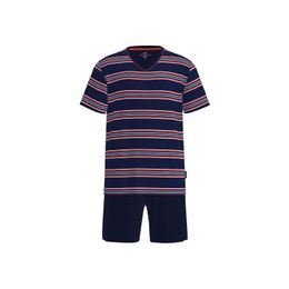 G&ouml;tzburg G&Ouml;TZBURG Herren Schlafanzug "Pyjama Shorty Klima Aktiv", Gr. XXXL, bunt, Obermaterial: 60% Baumwolle CO. 40% Polyester PES., Homewear-Sets