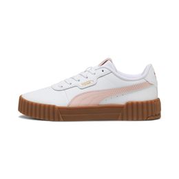 Puma Damen Sneaker "CARINA 30", Gr. 38,5, wei&szlig;, Leder, unifarben, Schuhe, f&uuml;r sportliche Looks, aus Leder, mit weichem Textilfutter