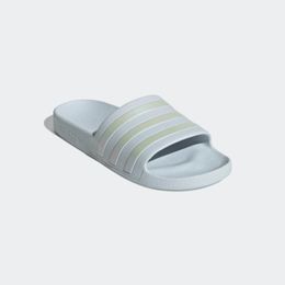 Damen Badesandale "AQUA ADILETTE", adidas Sportswear, Gr. 40,5, blau, Synthetik, Schuhe, Badelatschen