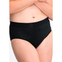 Speidel Damen Maxislip "Bio Cotton plus", Gr. 42, schwarz, Single Jersey, Obermaterial: 92% Baumwolle, 8% Elasthan, unifarben, Unterhosen, bequem,