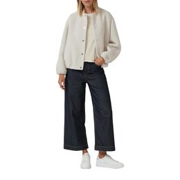 Damen Kurzarmpulloverbeige, Gr. 34, s.Oliver BLACK LABEL, kontrastfarbene Details, unifarben, Feinstrick, Obermaterial: 70% Viskose, 30% Polyamid,