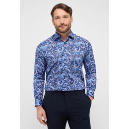 Eterna Herren Langarmhemd "COMFORT FIT", blau, Gr. 45, Twill, 100% Baumwolle, Hemden, NON IRON (b&uuml;gelfrei)