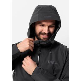 Jack Wolfskin Herren Funktionsjacke "CYROX 3L JKT M", grau, Gr. S, OBERSTOFF:: 100% POLYAMID. ABSEITE: 100% POLYAMID, Jacken
