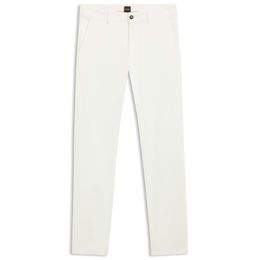 BOSS Orange Herren Chinohose "Slim-fit"natural106, Gr. 32, Web, Obermaterial: 97% Baumwolle, 3% Elasthan, Hosen, Aus komfortabler Stretch-Baumwolle