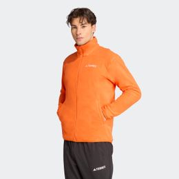 adidas terrex Herren Fleecejacke "MULTI ESSENTIALS", orange, Gr. XXL, Obermaterial: 100% Polyester, Jacken