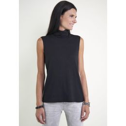Seidel Moden Damen Tanktop, schwarz, Gr. 48, unifarben, Jersey, Obermaterial: 96% Viskose, 4% Elasthan, Tops, MADE IN GERMANY