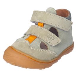 Baby Lauflernschuh "Ebi WMS: mittel", Pepino BY RICOSTA, Gr. 26, braun, Leder, Textil, Schuhe, Klettschuh, Lederinnensohle, Gr&ouml;&szlig;enschablone zum