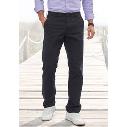 H.I.S. H.I.S Herren Chinohose "- lange Hose in Regular-fit", schwarz, Gr. 32, unifarben, Web, Obermaterial: 98% Baumwolle, 2% Elasthan, Hosen, aus
