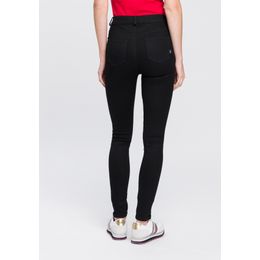 Arizona Damen Skinny-fit-Jeans "Ultra Stretch", schwarz, Gr. 34, leichte Abriebeffekte, Denim/Jeans, Obermaterial: 63% Baumwolle, 32% Polyester, 5%