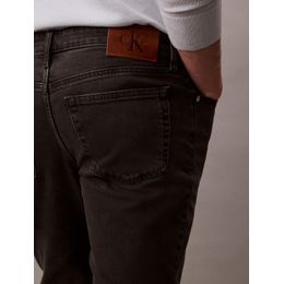 Herren Slim-fit-Jeans "JeansSLIM NOS", schwarz, Gr. 36, Calvin Klein Jeans, unifarben, Denim/Jeans, Obermaterial: 98% Baumwolle, 2% Elasthan, Jeans,