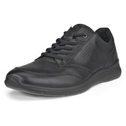 Ecco Herren Schn&uuml;rschuh "Irving", Gr. 48, schwarz, Leder, Schuhe, Freizeitschuh, Halbschuh, Schn&uuml;rschuh mit gepolstertem Schaftrand