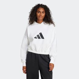 Damen Kapuzensweatshirt "W FI 3B OH HD", wei&szlig;, Gr. XXL, adidas Sportswear, Obermaterial: 67% Polyester, 33% Baumwolle, Sweatshirts