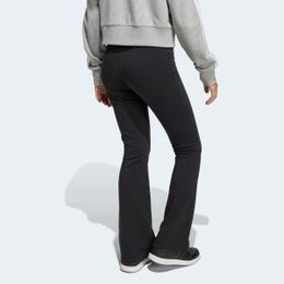 M&auml;dchen Leggings "ESSENTIALS FLARED"schwarz, wei&szlig;,, Gr. 116, adidas Sportswear, Obermaterial: 70% Baumwolle, 30% Polyester, Hosen