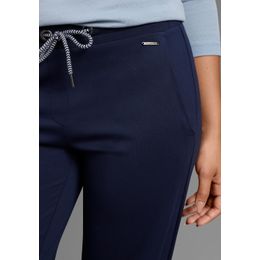 Kangaroos Damen Palazzohose, blau, Gr. 38, Jersey, Obermaterial: 70% Viskose, 25% Polyamid, 5% Elasthan, Hosen, mit weitem Schnitt, auch in gr&ouml;&szlig;eren
