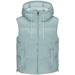 ELBSAND Damen Steppweste, gr&uuml;n, Gr. L, Obermaterial: 100% Polyester. Futter: 100% Polyester. F&uuml;llung: 100% Polyester, Westen, mit gro&szlig;em Logoprint