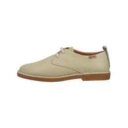 Pikolinos Damen Schn&uuml;rschuh "Pikolinos Halbschuhe Leder", Gr. 41, beige, Leder, Schuhe