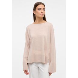 Eterna Damen Strickpullover, beige, Gr. XL, 100% Wolle (Merino), Pullover