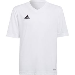 Jungen Fu&szlig;balltrikot "ENTRADA 22 TRIKOT", wei&szlig;, Gr. 152, adidas Performance, bestickt, Obermaterial: 100% Polyester, Trikots