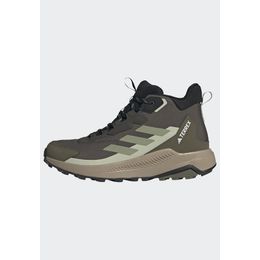 adidas terrex Herren Wanderschuh "ANYLANDER MID RAIN.RDY", Gr. 46, braun, Textil, Schuhe, wasserdicht