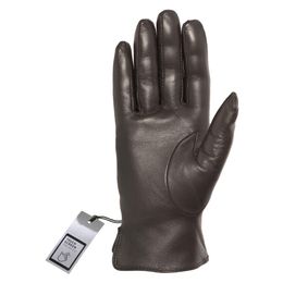 Pearlwood Damen Lederhandschuhe, braun, Gr. 8, unifarben, Schafsleder, Handschuhe, Seitenschlitze f&uuml;r komfortables Anziehen
