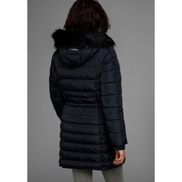 Kangaroos Damen Steppjacke, schwarz, Gr. 50, kontrastfarbene Details, unifarben, Web, Obermaterial: 100% Polyester. Besatz: 80% Polyacryl, 20%