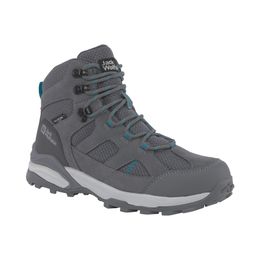 Jack Wolfskin Damen Wanderschuh "TRAIL HIKER TEXAPORE MID W", Gr. 37, grau, Leder, Textil, Schuhe, wasserdicht, Trekkingschuh