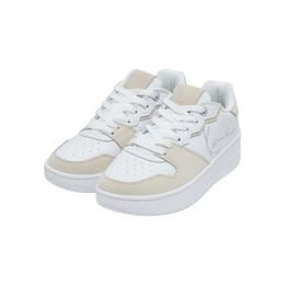 Karl Kani Herren Trainingsschuh "Karl Kani 89 Heel Logo beige", Gr. 38,5wei&szlig;, beige, Leder, Schuhe