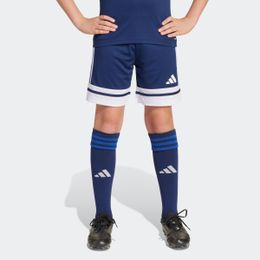 Jungen Trainingsshorts "SQUA25 SHO Y", blau, Gr. 128, adidas Performance, Obermaterial: 100% Polyester, Hosen, f&uuml;r Kinder, mit Gummizug, kurze Hose