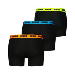 Puma Herren Boxershorts "Puma MEN EVERYDAY BOXERS 3P", Gr. XXL, schwarz, Obermaterial: 95% Baumwolle, 5% Elasthan, Unterhosen, mit Komfortbund