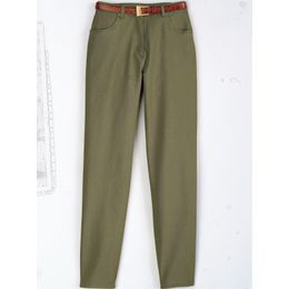CLASSIC Damen Bequeme Jeans, gr&uuml;n, Gr. 22, unifarben, 98% Baumwolle, 2% Elasthan, Jeans