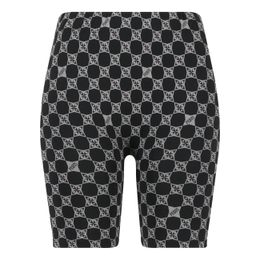 PEQUS Damen Radlerhose "PEQUS PEQUS Aether Monogram Biker Shorts", schwarz-wei&szlig;, Gr. M, 95% Baumwolle, 5% Elasthan, Hosen