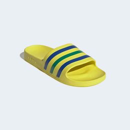 Damen Badesandale "AQUA ADILETTE", adidas Sportswear, Gr. 43bright gelb, bold blau, bold gr&uuml;n, Synthetik, Schuhe