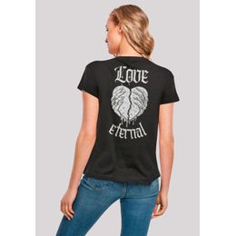 F4NT4STIC Damen T-Shirt "Valentines Streetwear", schwarz, Gr. S, Obermaterial: 100% Baumwolle, Shirts, Premium Y2K Streetwear