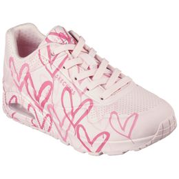Skechers Damen Wedgesneaker "UNO-SPREAD THE LOVE", Gr. 35, bunt, Lederimitat, kontrastfarbene Details, Schuhe, Freizeitschuh, Halbschuh, Schn&uuml;rschuh