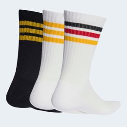 Damen Funktionssocken "3-STREIFEN, KN&Ouml;CHELLANG, MIT POLSTERUNG, 3ER-PACK", adidas Performance, Gr. L, bunt, Obermaterial: 59% Baumwolle, 37%