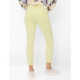 Brax Damen 5-Pocket-Jeans "Style SHAKIRA S", gelb, Gr. 42, Denim/Jeans, 44% Lyocell, 43% Baumwolle, 10% Elastomultiester, 3% Elasthan, Jeans