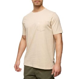 INDICODE Herren Rundhalsshirt "INStrible", gelb, Gr. XXL, unifarben, Single Jersey, Obermaterial: 70% Baumwolle, 30% Polyester, Shirts