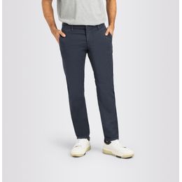 MAC Herren Chinohose "Driver", blau, Gr. 38, unifarben, Web, Obermaterial: 89% Baumwolle, 8% Polyester, 3% Elasthan, Hosen, mit Stretch