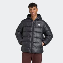 Herren Outdoorjacke "ESSENTIALS CLIMAWARM KUNSTDAUNEN N", schwarz, Gr. M, adidas Sportswear, Obermaterial: 100% Polyester. F&uuml;llung: 100% Polyester,
