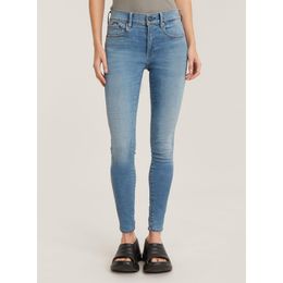 G-Star Raw G-STAR Damen 5-Pocket-Jeans "3301 Skinny Jeans"lt indigo aged, Gr. 25, Obermaterial: 92% Baumwolle, 7% Elastomultiester, 1% Elasthan, Jeans