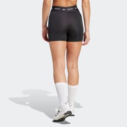 Damen Shorts "TECHFIT LEGGINGS", schwarz, Gr. M, adidas Performance, Obermaterial: 73% Polyester, 27% Elasthan, Hosen