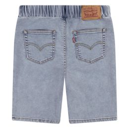 LEVI'S KIDS Jungen Jeansbermudas "LVB SKINNY FIT DOBBY SHORT", blau, Gr. 4, Denim/Jeans, Obermaterial: 68% Baumwolle, 31% Polyester, 1% Elasthan,